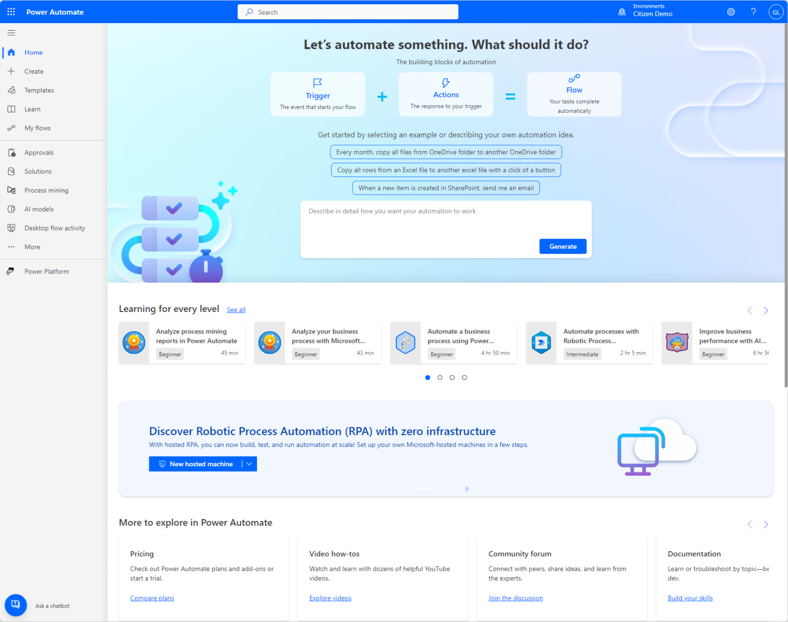 Solved: Create a Cloud Flow with Copilot - Citizen Developer