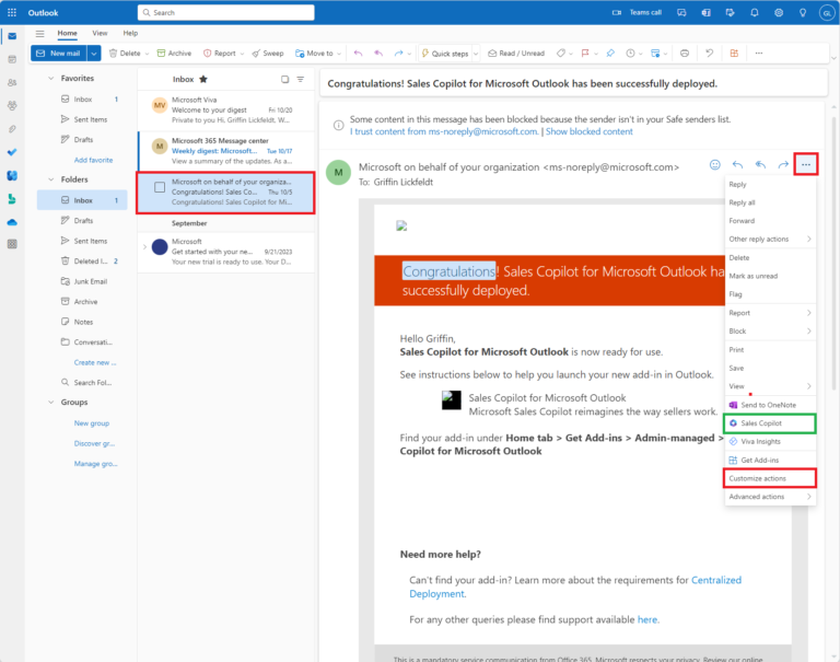 Solved: How to Enable Microsoft Sales Copilot in Outlook - Citizen ...