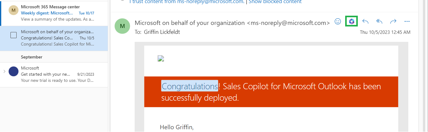 Solved: How to Enable Microsoft Sales Copilot in Outlook - Citizen Developer