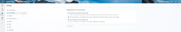 How to Set Up Copilot Generative Answers in Microsoft Copilot Studio ...