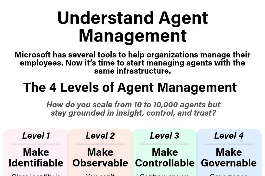 4 Levels of Agent Management - Citizen Developer